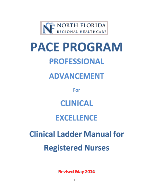 Fillable Online CLINICAL EXCELLENCE Clinical Ladder Manual for ...