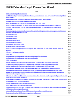 Fillable Online 10000 Printable Legal Forms For Word Fax Email Print ...