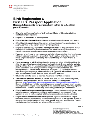 Fillable Online Birth Registration & Fax Email Print - pdfFiller