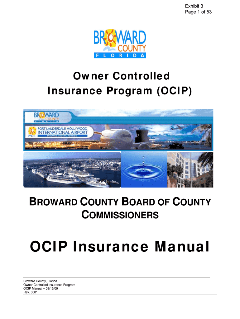 Fillable Online Exhibit 3 - OCIP Insurance Manual Fax Email Print ...