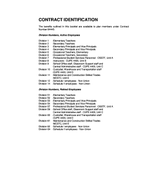 Fillable Online Contract identification - Professional Student Services ...