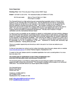 Fillable Online Working Time Term Time only plus 5 Days (school INSET ...