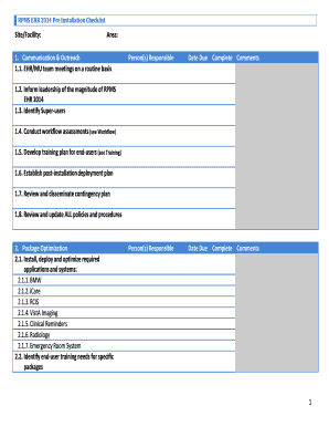 Fillable Online npaihb Pre Installation ChecklistFINAL lm edits ...
