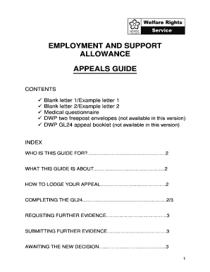 Fillable Online Employment-and-support-allowance-appeals-guide Leaflet ...