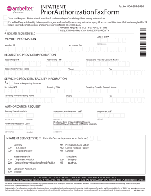 Fillable Online Arkansas - Inpatient Prior Authorization Fax Form ...