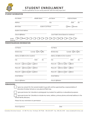Fillable Online ENROLLMENT PROCESS FOR NEW STUDENTS Fax Email Print ...