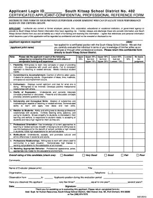 Fillable Online skitsap wednet Applicant Login ID - skitsap wednet Fax ...