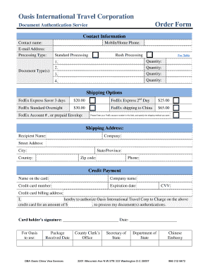 Fillable Online Oasis Service Order Form - oasisitccom Fax Email Print ...