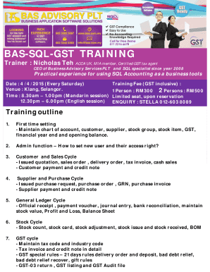 Fillable Online Microsoft PowerPoint - SQL training course outlinepptx ...