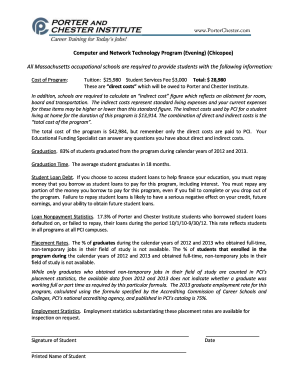 Fillable Online Computer and Network Technology Program (Evening) (Chicopee) Fax Email Print ...