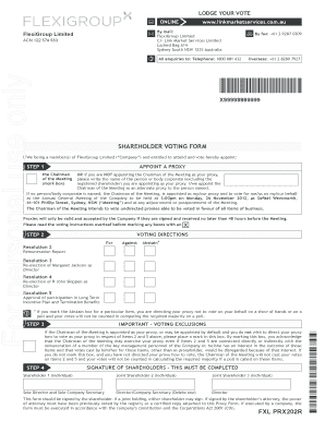 Fillable Online asx com FlexiGroup Limited Fax Email Print - pdfFiller