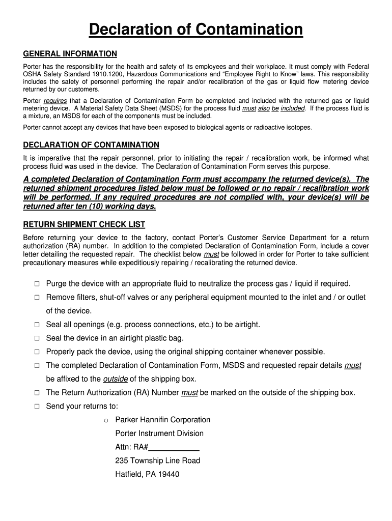 Fillable Online Dec of Cont fax formdoc Fax Email Print - pdfFiller