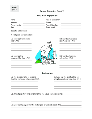 Fillable Online Annual Education Plan 1 - msexnerwikispacescom Fax ...