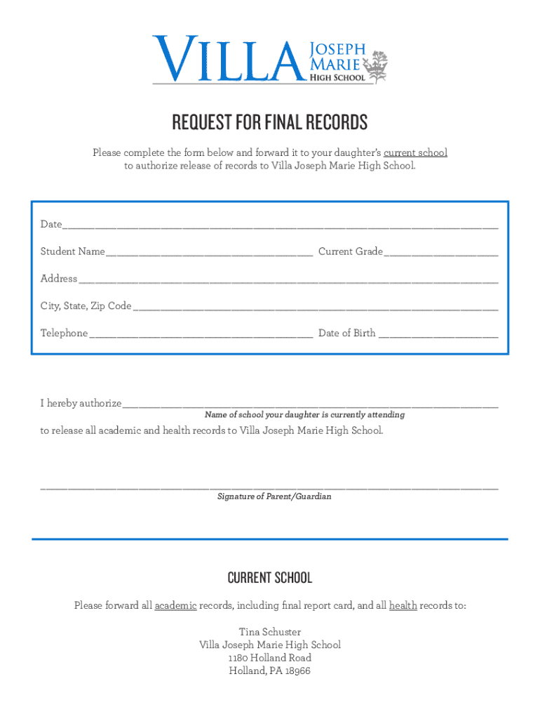 Fillable Online VJM School Code: 392990 Fax Email Print - pdfFiller