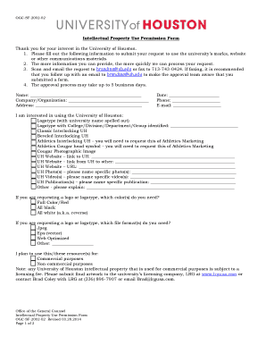Fillable Online uh Intellectual Property Use Permission Form Fax Email ...