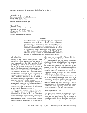 Fillable Online tug Form Letters with 3-Across Labels Capability - tug ...