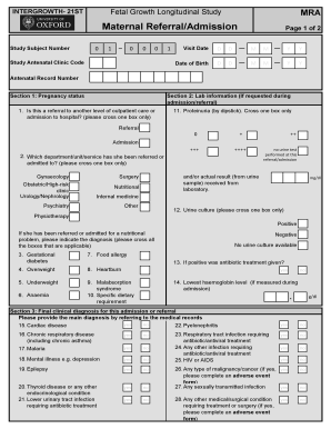 Fillable Online FGLS form MRA - Maternal ReferralAdmission - MedSciNet ...