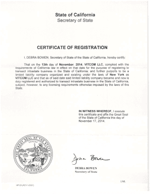 Fillable Online puc sd Certificate of Good Standing from the State of ...