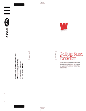 Fillable Online Credit Card Balance Transfer Form - Bank Fax Email ...
