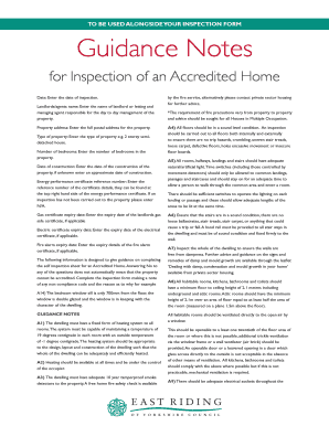 Fillable Online Inspection form Guidance Notesindd Fax Email Print ...