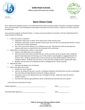 Fillable Online SENN HIGH SCHOOL Where potential becomes reality CARTER ...