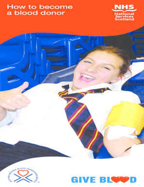 Fillable Online scotblood co How to become a blood donor - Scottish ...