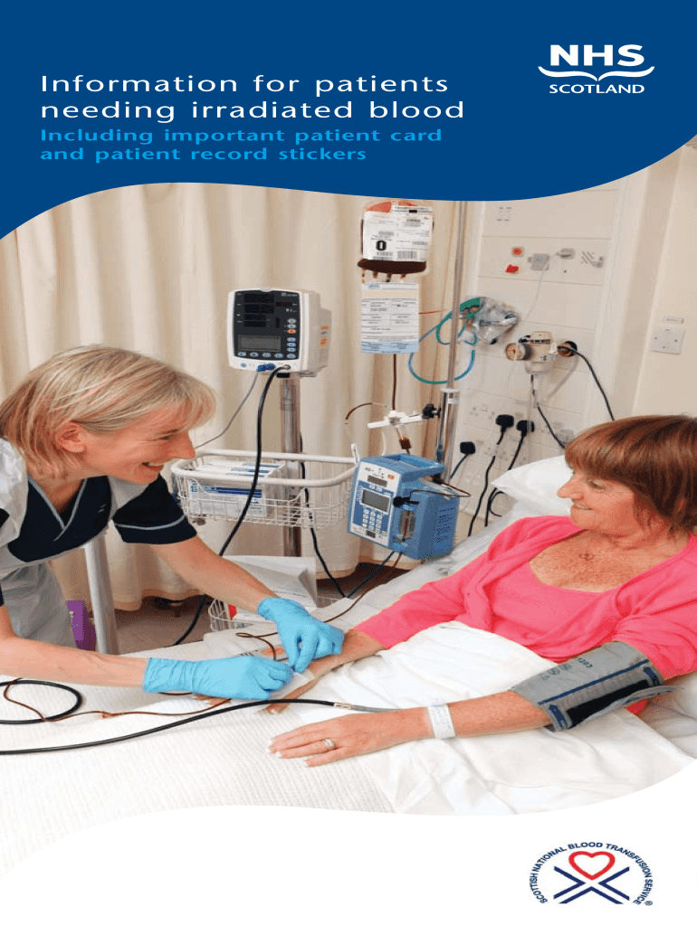 Fillable Online scotblood co Information for patients needing ...