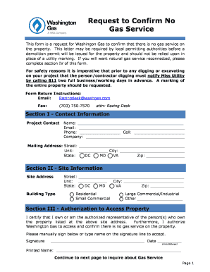 Fillable Online Gas Service Inspection Form Fax Email Print - pdfFiller