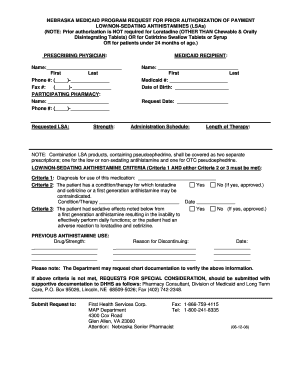 Fillable Online LOWNONSEDATING ANTIHISTAMINES (LSAs) Fax Email Print ...