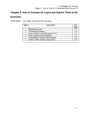 Fillable Online VA Pamphlet 267, Revised Chapter 5: How to Process VA ...