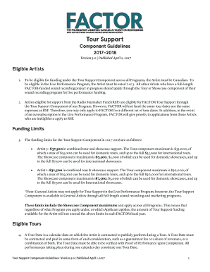Fillable Online Tour Support Fax Email Print - pdfFiller