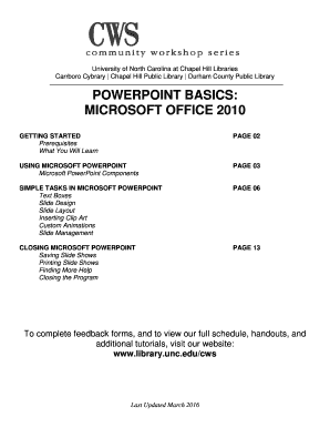 Fillable Online Ms Powerpoint Features Pdf Fax Email Print - pdfFiller
