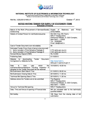 Fillable Online Tender-stationery.docx Fax Email Print - pdfFiller