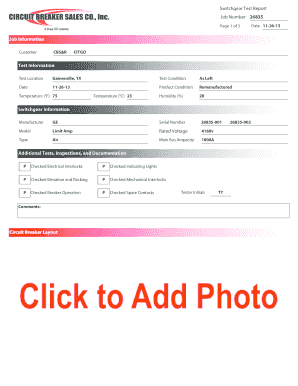 Fillable Online Switchgear Test Form Rev3e - GCBSINVENTORYCOM Fax Email ...