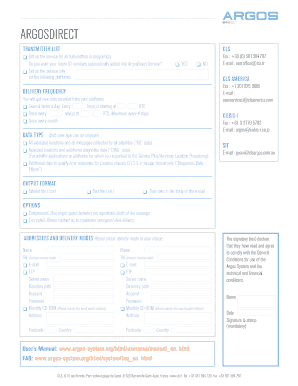 Fillable Online argos-system Argos Direct Fax Email Print - pdfFiller