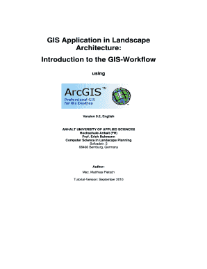 Fillable Online GIS Application in Landscape Architecture Introduction ...