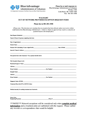 Walmart Blue Advantage - Fill Online, Printable, Fillable, Blank ...