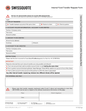 Fillable Online Internal Fund Transfer Request Form - Fax Email Print ...