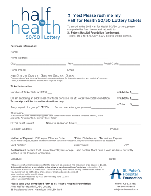 Fillable Online 2015LotteryEntry form Fax Email Print - pdfFiller