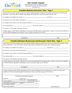 Fillable Online A2A Transfer Request Fax Email Print - pdfFiller