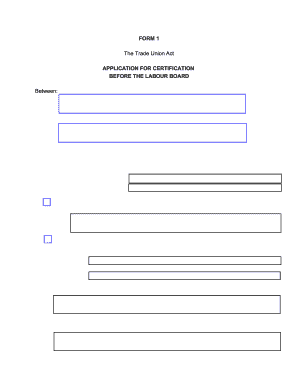 Fillable Online BEFORE THE LABOUR BOARD Fax Email Print - pdfFiller