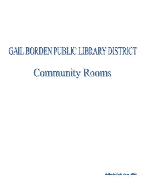 Fillable Online POLICIES FOR USE OF COMMUNITY ROOMS Fax Email Print ...
