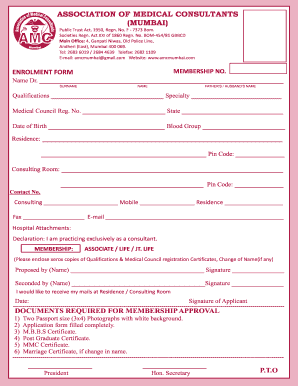 Fillable Online Memship Form -1 Fax Email Print - pdfFiller