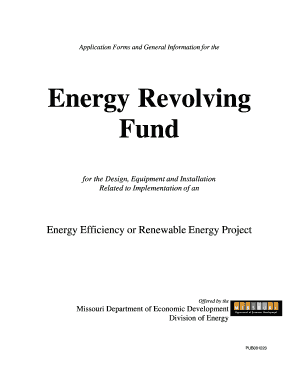 Fillable Online Energy Revolving Fund Fax Email Print - pdfFiller