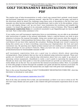 Fillable Online rockwallpediatrics GOLF TOURNAMENT REGISTRATION FORM ...