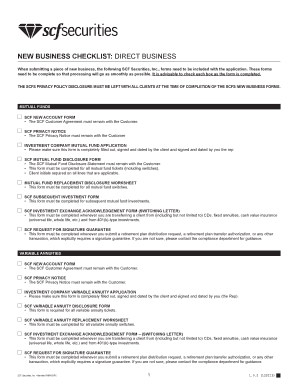 Fillable Online NEW BUSINESS CHECKLIST DIRECT BUSINESS Fax Email Print ...