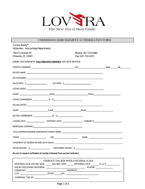 Fillable Online 5 Disbursement Authorization Form Fillable Fax Email ...