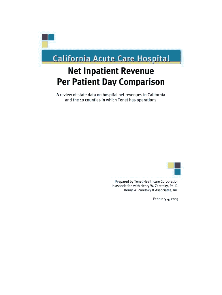 Fillable Online Net Inpatient Revenue Fax Email Print - pdfFiller
