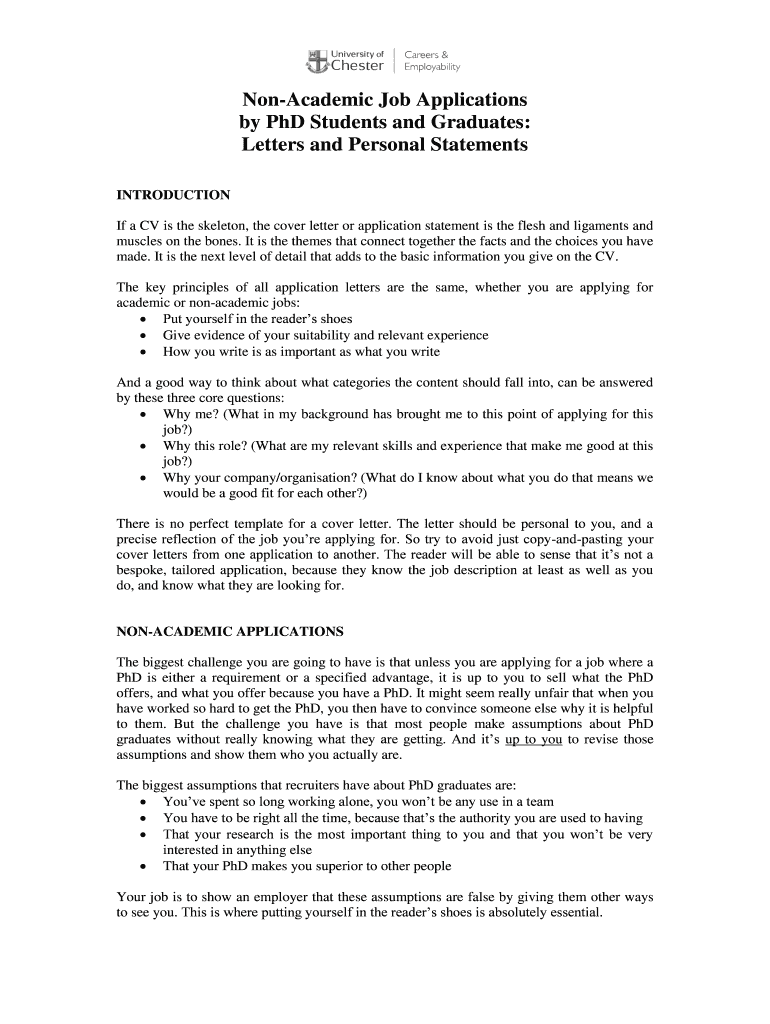 Fillable Online Non-Academic Job Applications Fax Email Print - pdfFiller