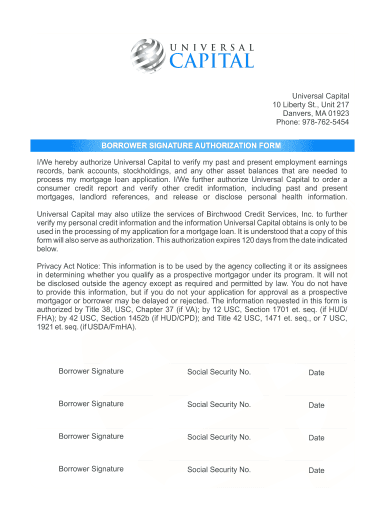 Fillable Online Universal Capital Fax Email Print - pdfFiller